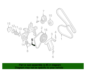 1995-2011 GM Drive Belt Tensioner Stud 12552398 | GM Parts Center