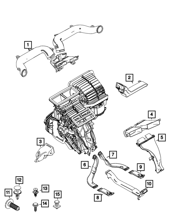 68607200AA - Center Console Duct 2023 Dodge Hornet | Group 1 Auto Parts