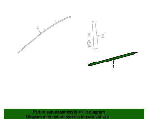75710-02310 - Belt Molding 2014-2019 Toyota Corolla | Longo Toyota Parts