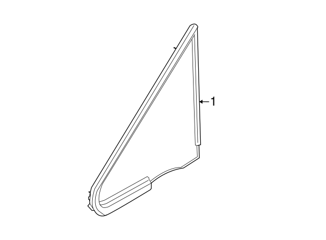 76821-ED500 - Fixed Glass 2007-2012 Nissan Versa | Nissan Parts ...