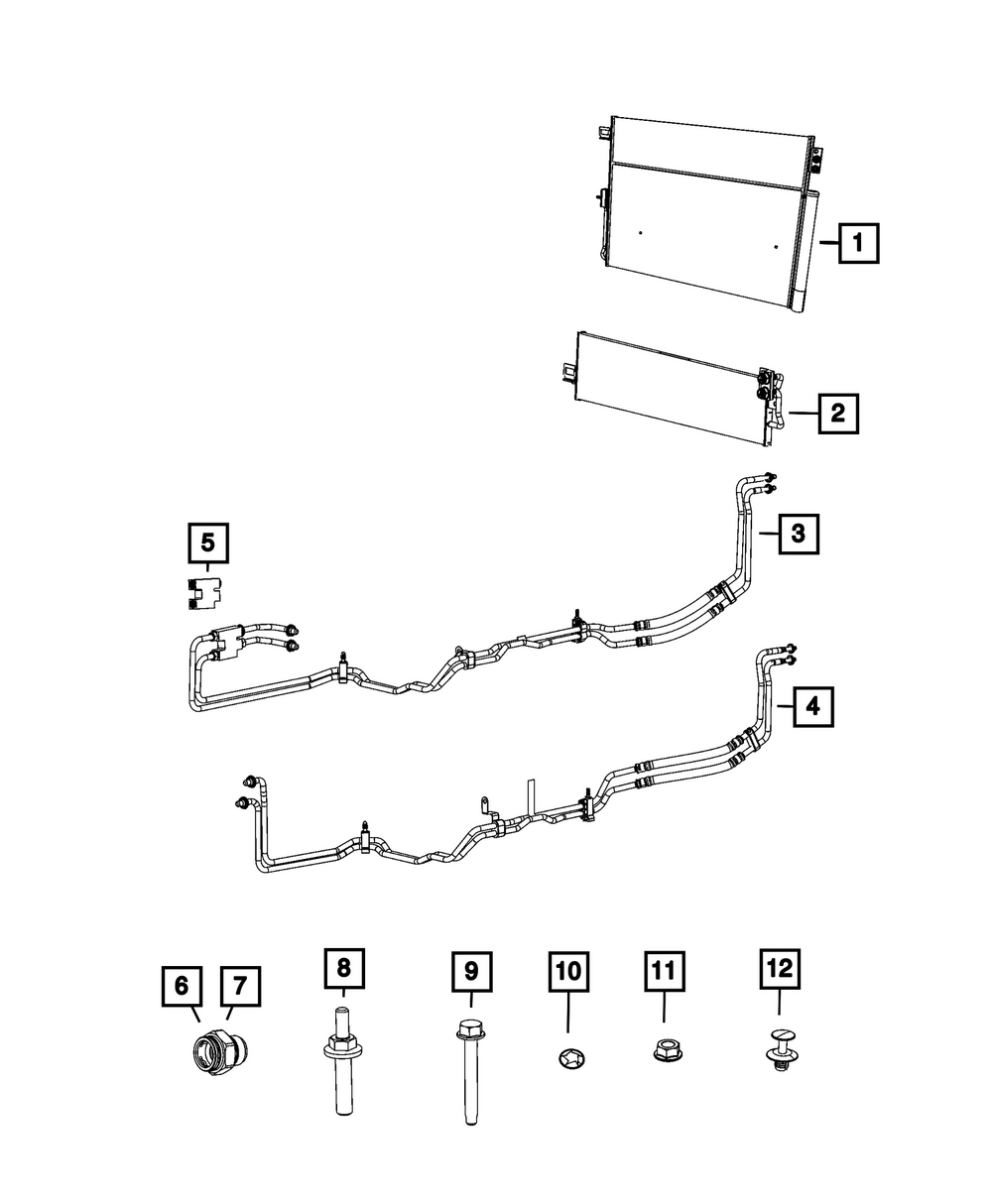 2021-2025 Dodge Durango Transmission Oil Cooler 68596478AA | Mopar eStore