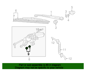 1998-2021 Volkswagen Wiper Motor Bushing Kit 3B9-998-754 | QuirkParts
