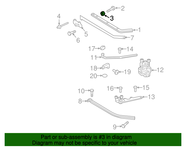 2014-2021 Ram Tail Lamp Assembly Retainer Nut 6106410AA | TascaParts.com