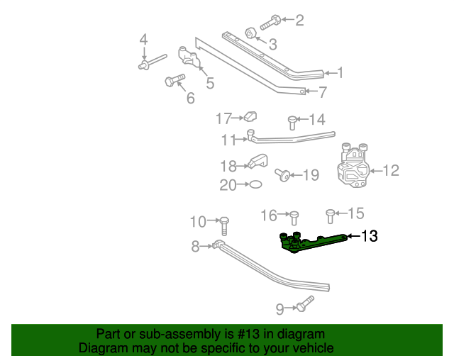 2015-2020 Ram ProMaster City Hinge 68340339AA | TascaParts.com