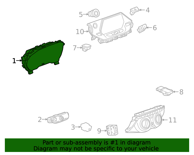 84996807 GM Cluster Assembly | GM Parts Store
