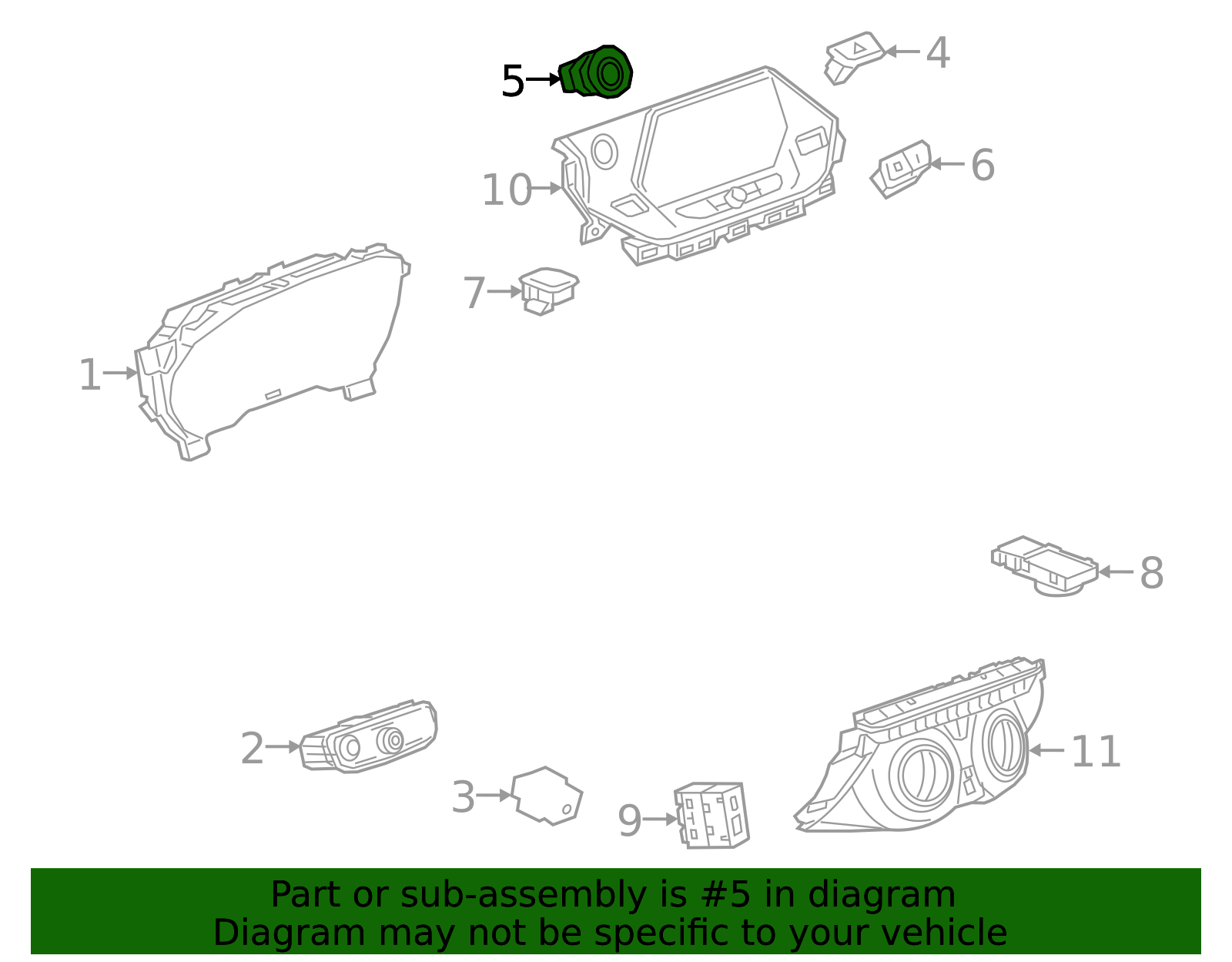 2020-2025 GM Power Switch 13558368 | GM Parts Center