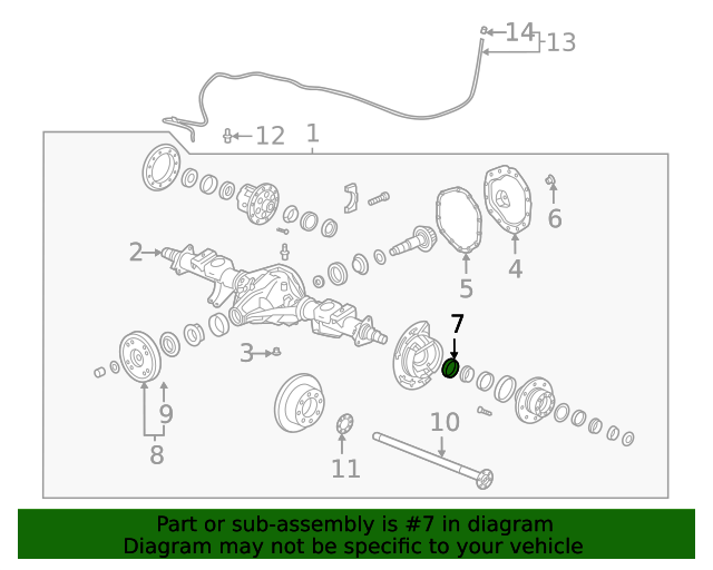 2020-2024 GM Rear Axle Shaft Seal 84271030 GM | GMPartsDirect.com