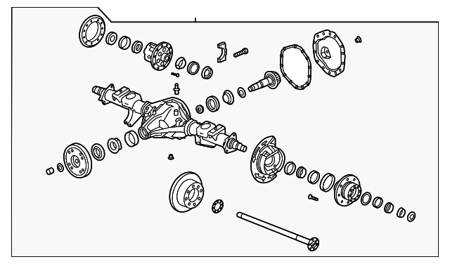 2020-2021 GM Rear Axle Assembly #84960191 85163275 | GMPartsDirect.com