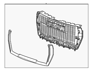 84835784 - Grille Assembly 2023-2024 GMC | Chevrolet Parts Direct