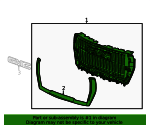 2021-2024 GMC Galvanized Silver Front Grille 84835783 GM ...