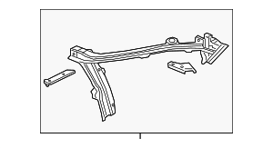 2018-2024 GMC Terrain Front Driver Side Upper Tie Bar Extension ...