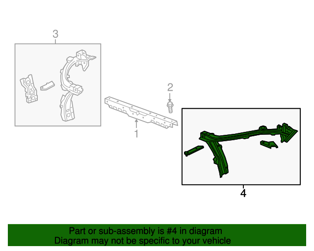 2018-2020 GMC Terrain Outer Support - Driver's Side (LH) 84448595 ...