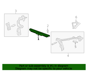 2018-2024 GM Front End Upper Tie Bar 84267902 GM | GMPartsDirect.com