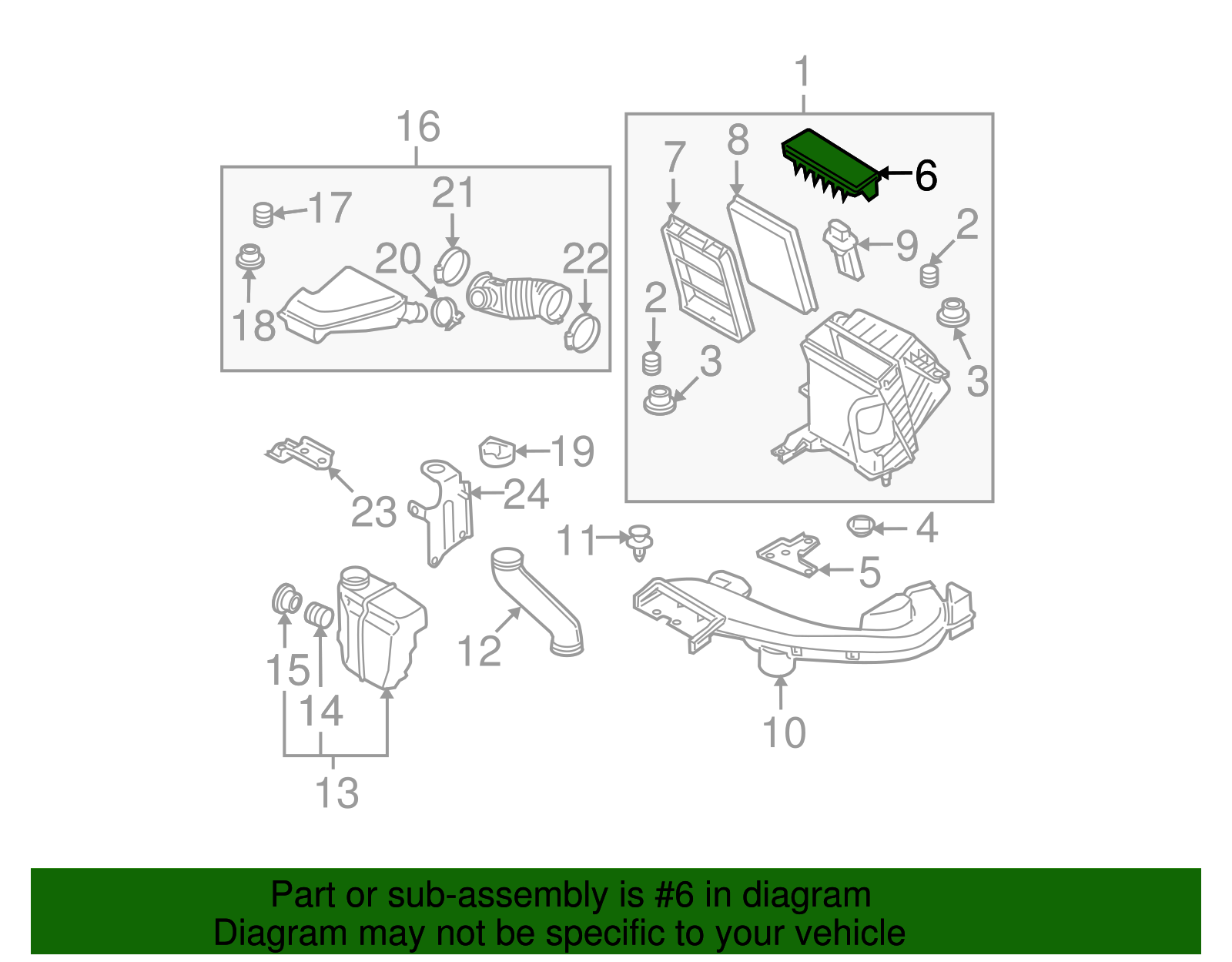 2008-2015 Nissan Cover 16526JG30A | Retail Performance Auto Parts