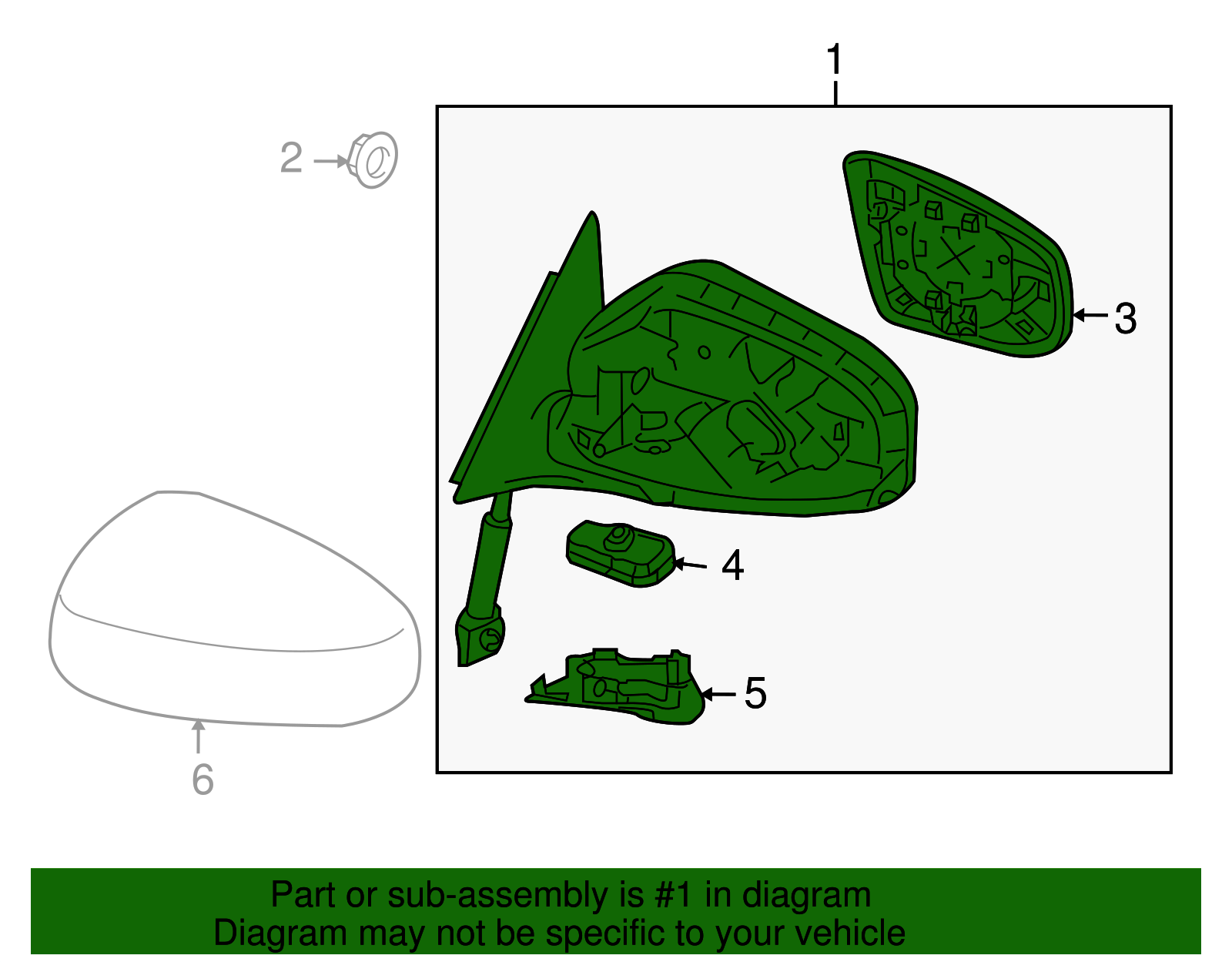 96301-1CA0A - Mirror Assembly 2009-2017 Infiniti | INFINITI Parts ...