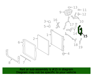 463-500-69-00 - Radiator Hose 2019-2021 Mercedes-Benz G 550 | Mercedes ...