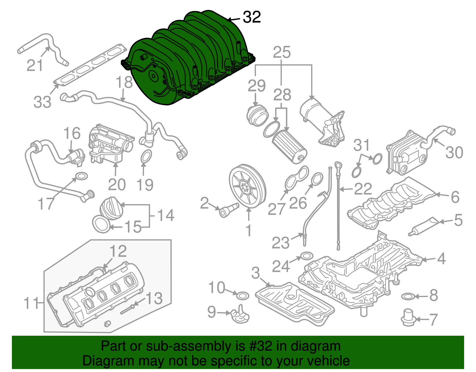 2007-2008 Audi RS4 Intake Manifold 079-133-185-AS | Retail Performance ...
