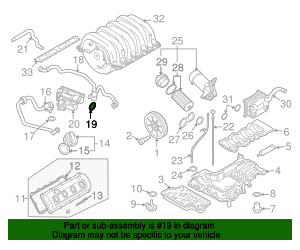 2007-2015 Audi Engine Crankcase Vent Valve Seal WHT-001-678 | OEM Parts ...