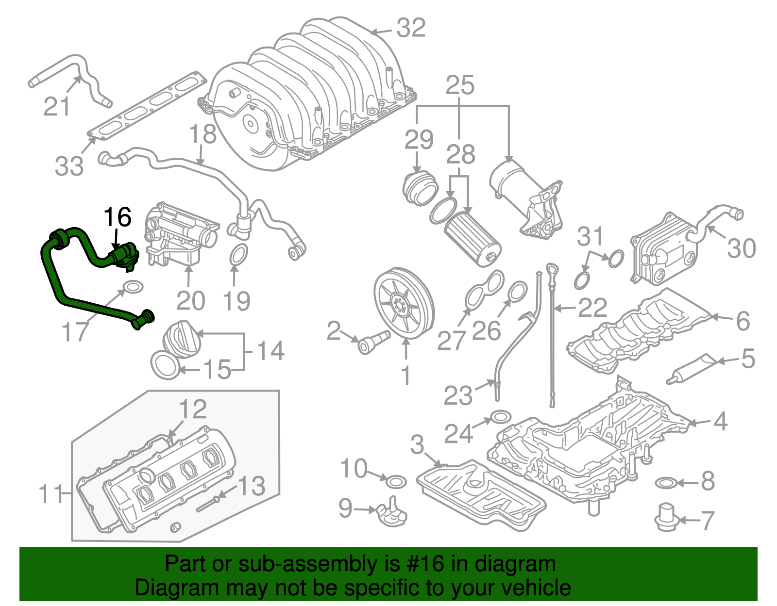 2008 Audi RS4 Vent Tube Seal WHT-001-677 | Audi USA Parts