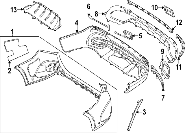 Genuine OEM Bumper Cover Insulation | 254-885-49-04 | Fits Select 2024 ...