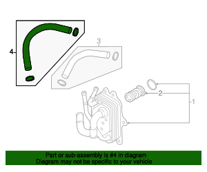 2015-2018 Kia Automatic Transmission Oil Cooler Hose 25420-3X500 ...