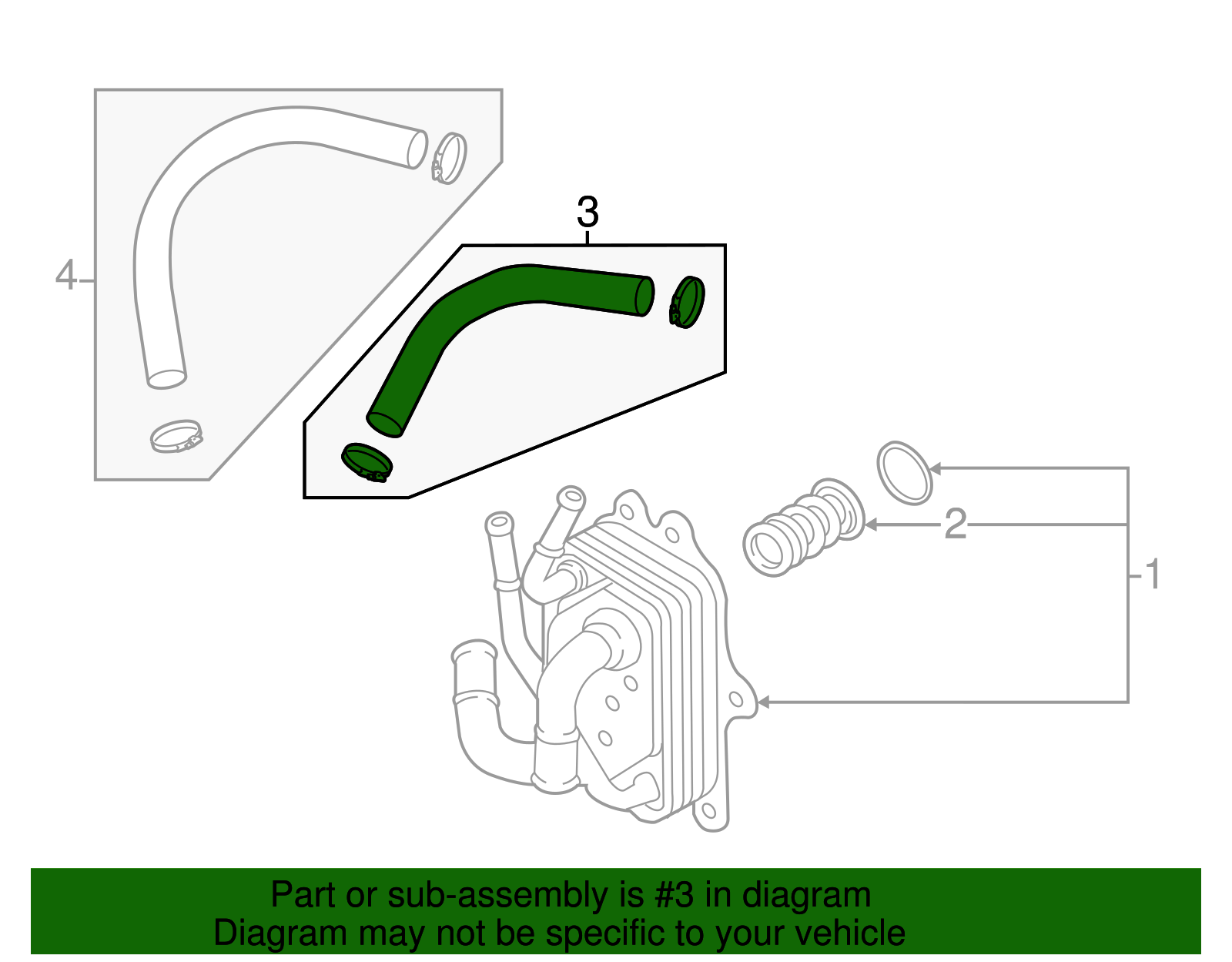 2017-2018 Kia Oil Cooler Tube 25420-F2600 | Kia Parts Fast