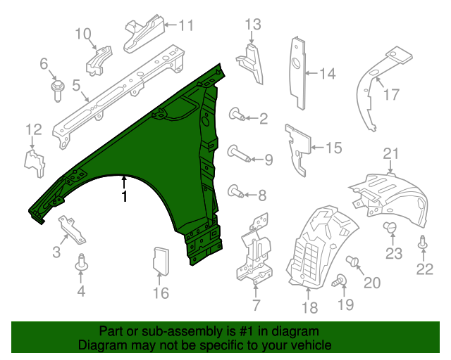 Genuine Fender for 2016-2018 Land Rover Range Rover Sport | Land Rover ...