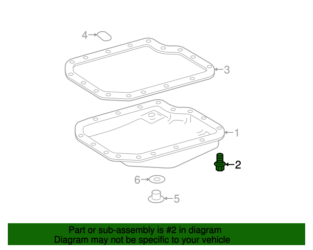 90080-11496 - Trans Pan Bolt 1996-2023 Toyota | Ourisman Toyota Parts
