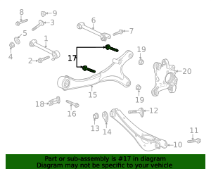 2021-2024 GM Rear Suspension Trailing Arm Bolt 11611035 GM ...
