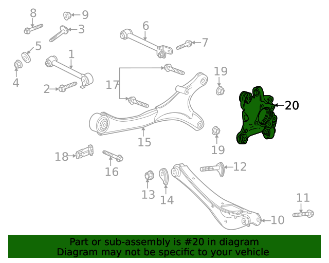 2021-2024 GM Suspension Knuckle 85562433 GM | GMPartsDirect.com