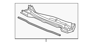 2012-2016 Honda CR-V Cowl Top Assembly, Front Center 74200-T0A-A00 ...