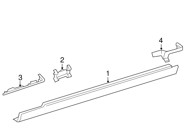 211-698-01-54-9999 - Rocker Molding 2003-2006 Mercedes-Benz | Mercedes ...