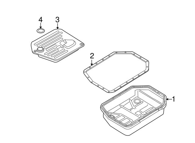 24152333899 - 2004-2014 BMW Transmission Filter Kit (24-15-2-333-899 ...