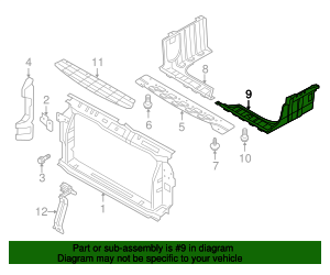 Genuine Side Shield for 2012-2017 Hyundai Accent | Part# 29130-1R400 ...