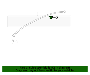 2008-2024 Subaru Roof Molding Retainer 91048FG002 | Subaru Parts Store