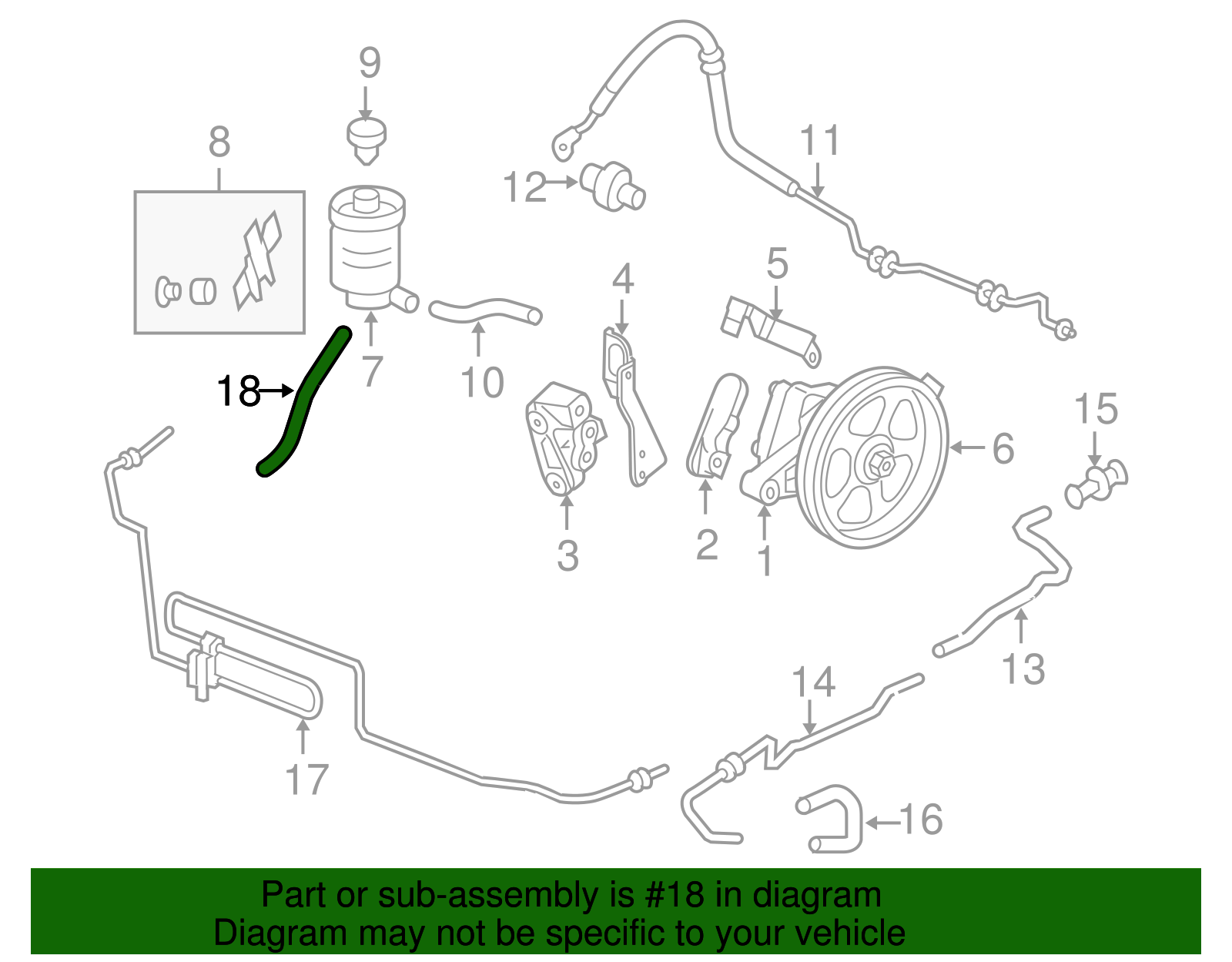 2005-2010 Honda Odyssey | Upper Return Tube | 53733-SHJ-A02 | Honda OEM ...