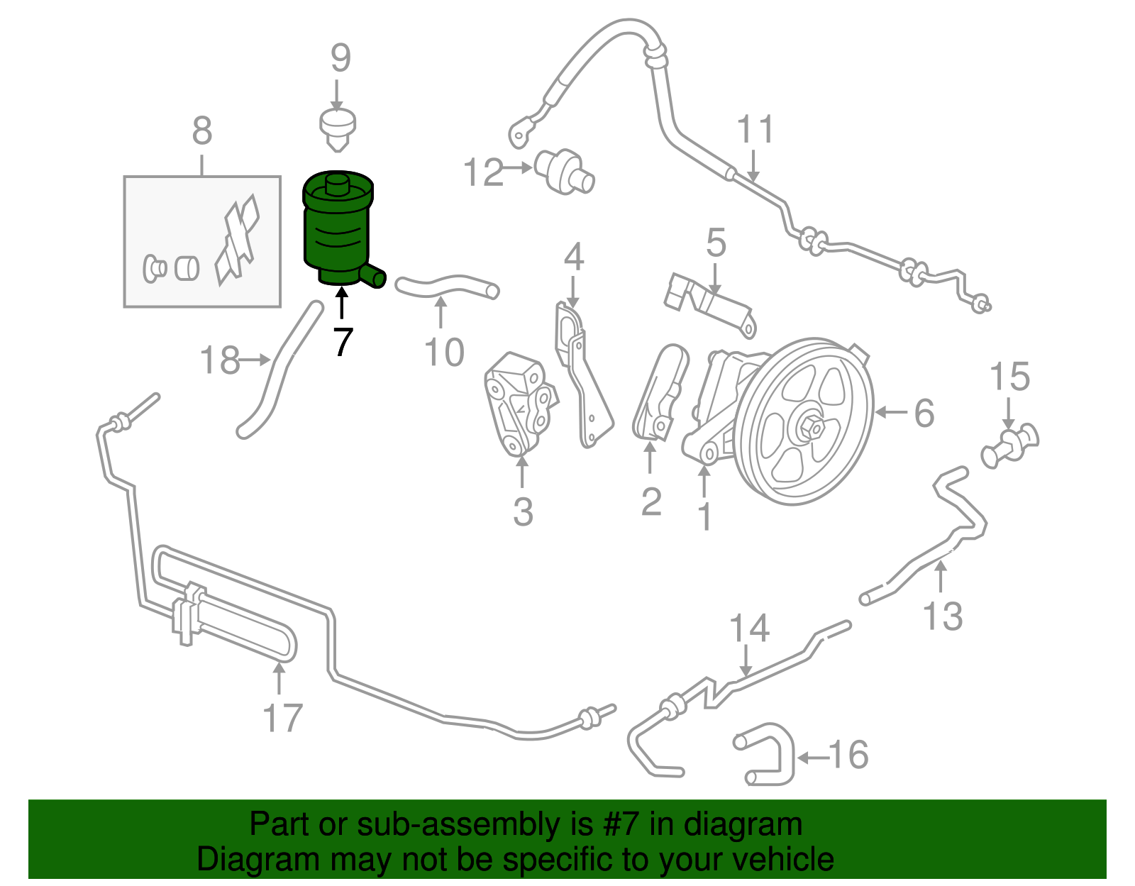 53701-SHJ-A02 - 2005-2010 Honda Odyssey - Tank Power Steering Oil ...