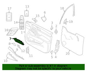 51219491458 - 2018-2023 BMW Handle, Outside (51-21-9-491-458) | BMW of ...