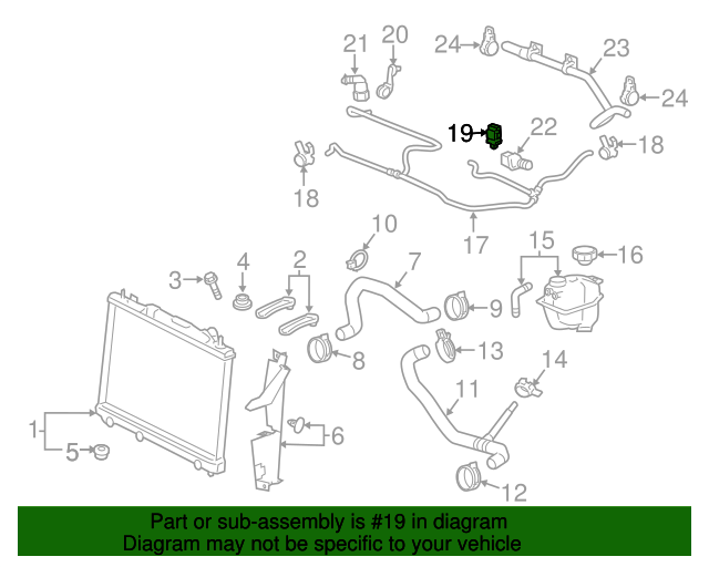 11610704 GM Radiator Surge Tank Retainer | GM Parts Store