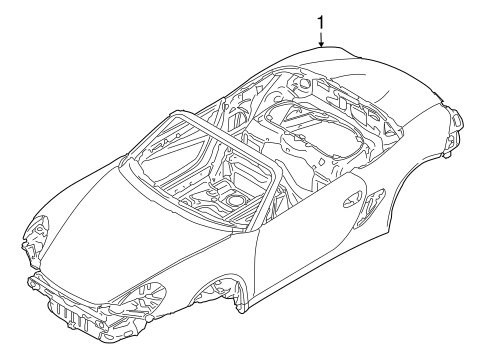 Body Shell for 2011 Porsche Boxster | Sunset Porsche Parts