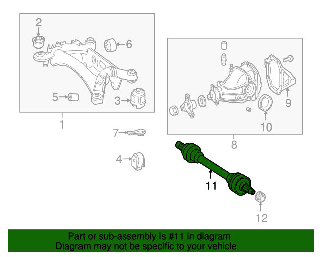221-350-46-02 - Axle Assembly - 2007-2017 Mercedes-Benz | World ...