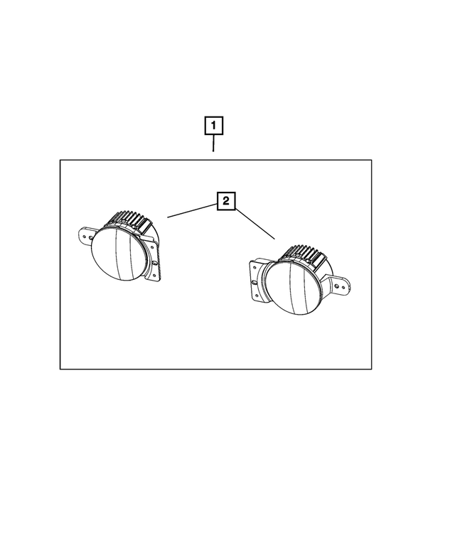 2018-2021 Jeep OEM NEW 2018-2021 Mopar Jeep Gladiator Wrangler Fog Lamp ...