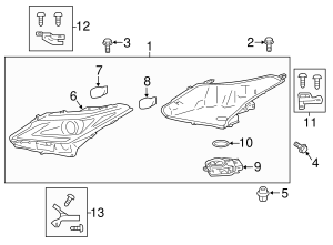 2016-2022 Lexus Repair Bracket 81193-48100 | OEM Parts Online