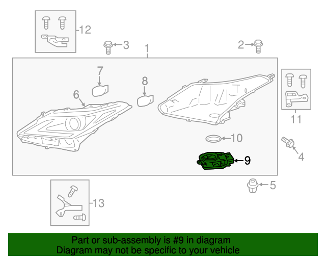 81016-0E280 - Headlight Control Module 2016-2019 Lexus | AutoNationParts.com