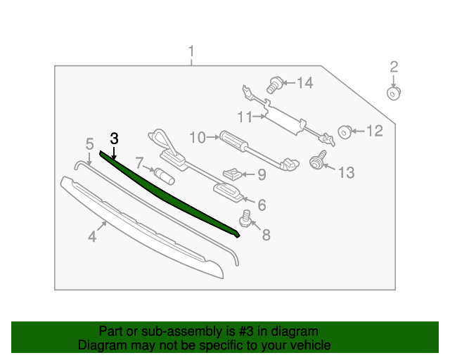 2009-2012 Hyundai Elantra Molding 87372-2L300 | OEM Parts Online