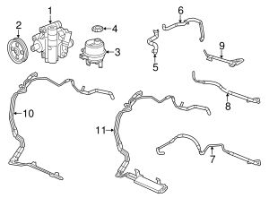 2011-2020 Dodge Journey Power Steering Cooler Tube 68304252AC ...