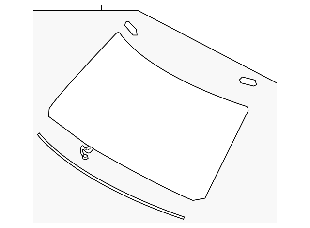 2017 Nissan Armada Windshield G2700-1V81A | Parts for Nissans