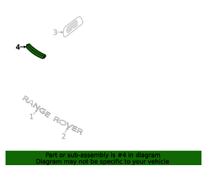 2018-2022 Land Rover Range Rover Sport Hood Molding LR122986 ...