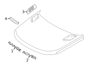 Genuine OEM Bonnet Louver - Carbon Fiber - Left Side Part# LR128557 ...