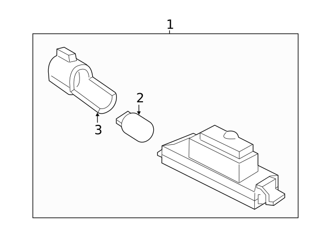 2018-2024 Hyundai License Lamp 92501-F6000 | OEM Parts Online